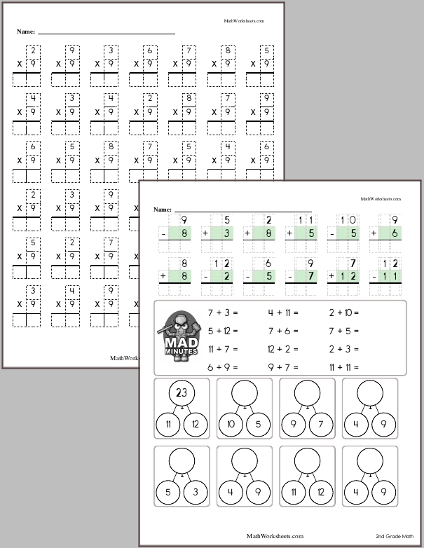 Multiplication Worksheets For 2nd Graders Free With No Login 